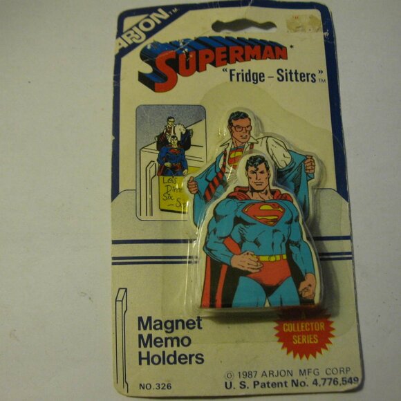 DC Comics | Kitchen | Vintage Arjon 987 Superman Fridgesitters Magent ...